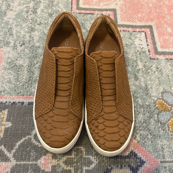 J/SLIDES | Shoes | J Slides Heidi Tan Embossed Croc Slip On Shoe | Poshmark